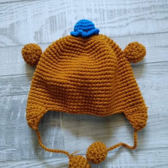unknown | Accessories | Monkey Hat With Blue Hat | Poshmark
